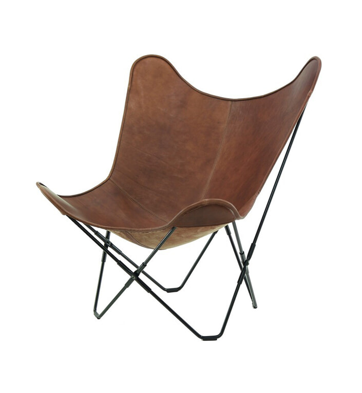 Butterfly stol, Pampa Mariposa - Cuero