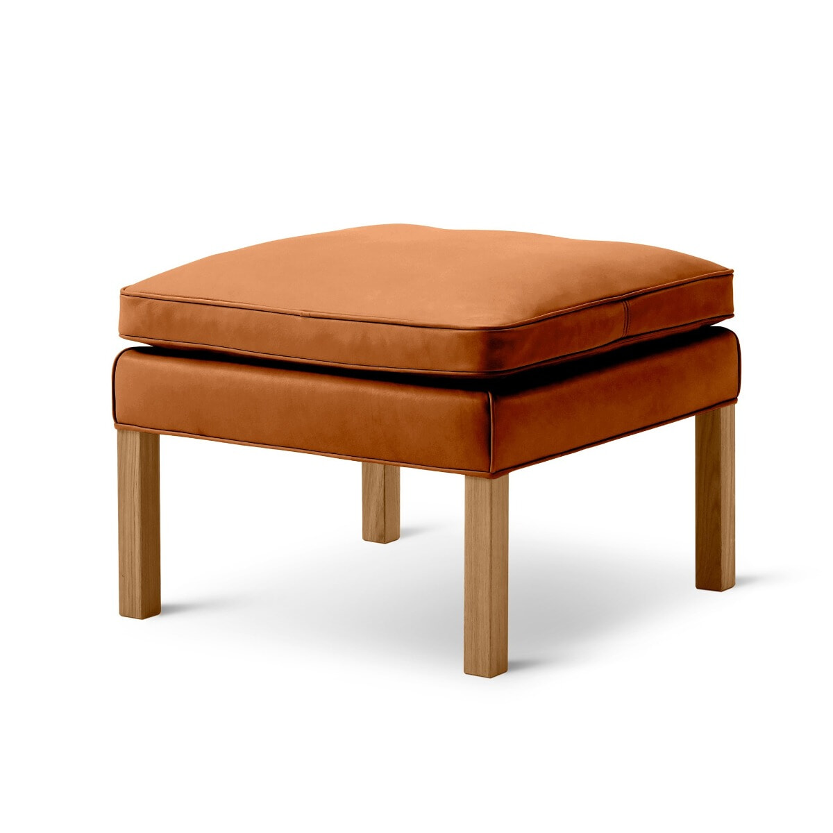 Skammel 2202 - Cognac cera læder - Børge Mogensen