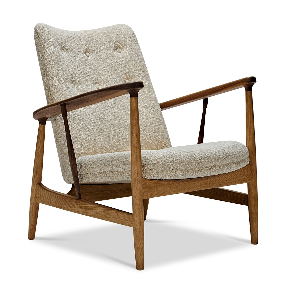 Kettelhut FJ5186 Lænestol - Olieret eg & valnød/Zero 0001